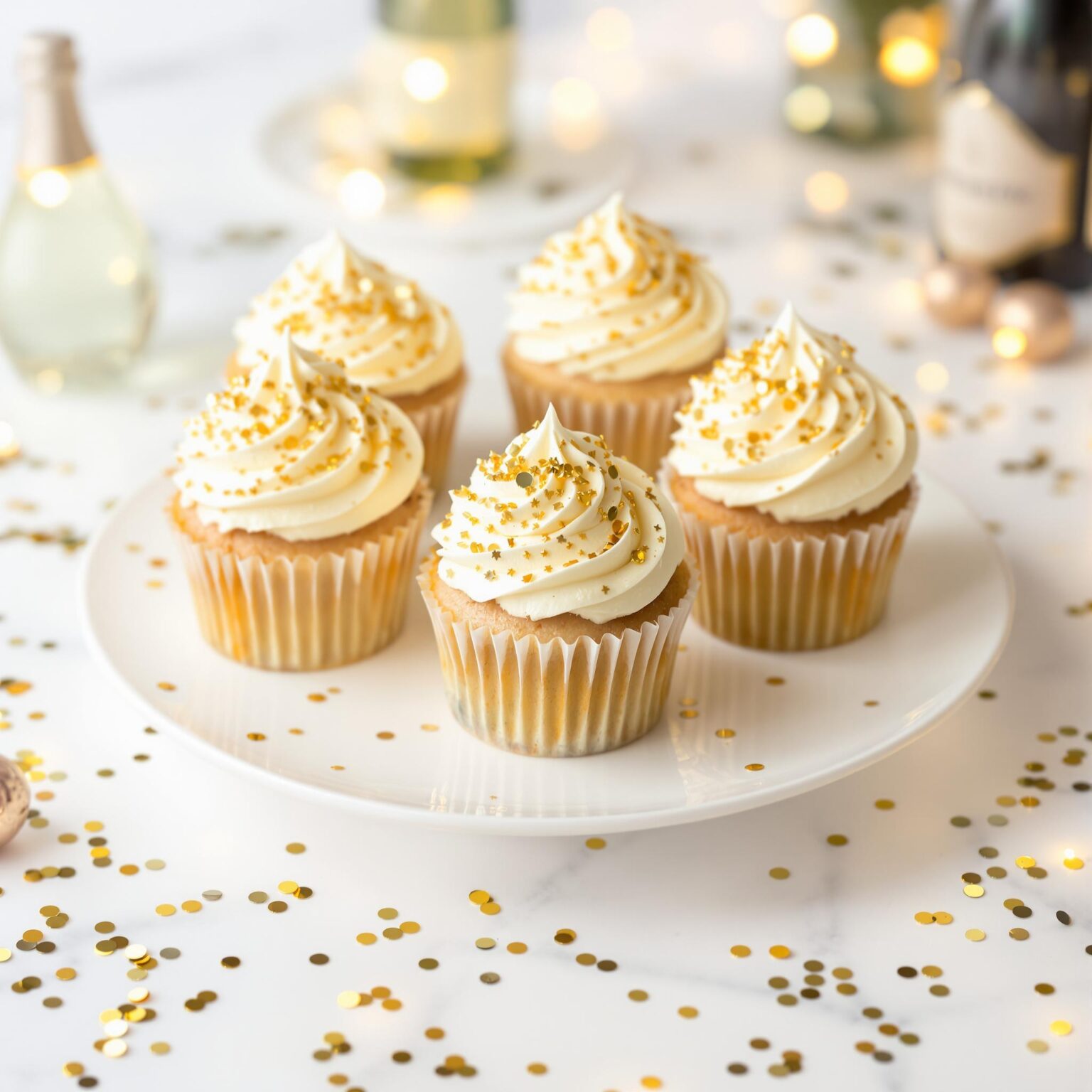 New Year's Eve Champagne Cupcakes: Celebrate with Flair! - bakingsecret.com