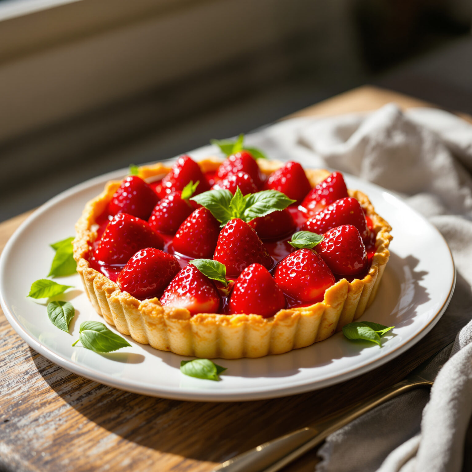 Strawberry Basil Tart: Delightful Summer Dessert Recipe! - bakingsecret.com