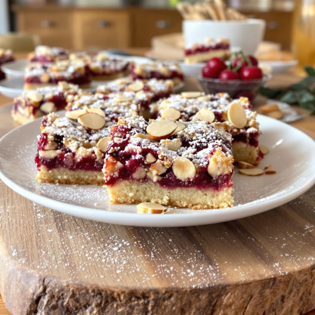 Cherry Almond Bars: Delightful Dessert to Savor! - bakingsecret.com