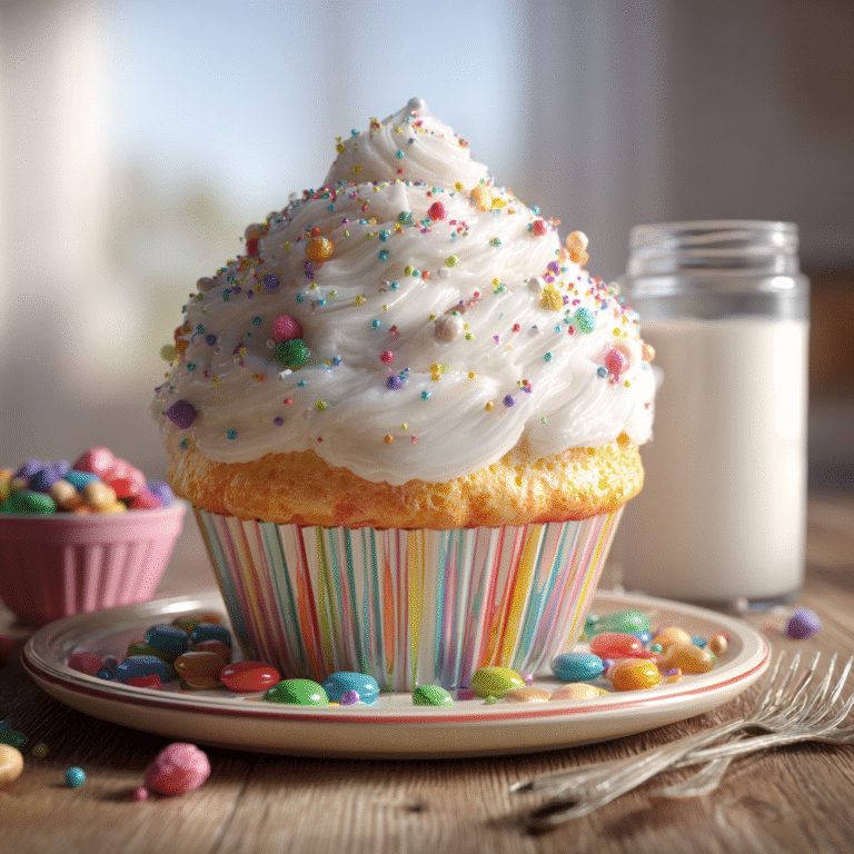 How to Make a Giant Cupcake Cake Recipe: Tips and Tricks for Success ...