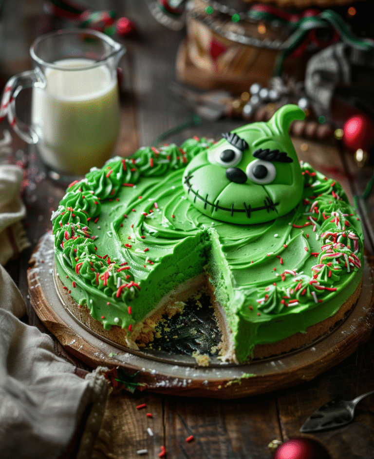 Grinch Cake: Easy and Quick Recipe for Christmas - bakingsecret.com
